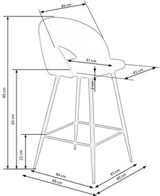 Barová židle H-96 Halmar