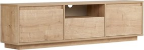 TV stolek v dekoru dubu v přírodní barvě 160x42x30 cm Sentinel – Kalune Design