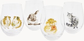 Sada sklenic Animals, 4 díly
