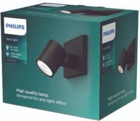 Philips - LED RGBW Stmívatelné bodové svítidlo RUNNER 1xGU10/6,5W/230V černá