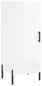 Skříň highboard bílá s vysokým leskem 34,5x34x180 cm kompozit,  3199499