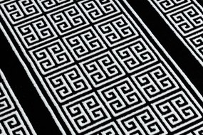Dywany Łuszczów Běhoun Gloss 6776 85 greek black/ivory Rozměry koberců: 80x250