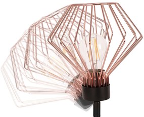 Toolight Trojitá kovová plafónová lampa APP536-3C Pink Gold