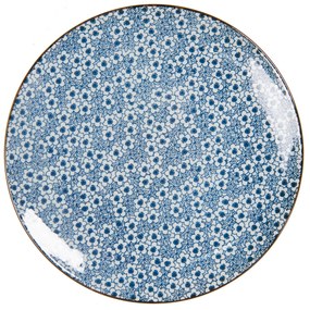 Dezertní talíř s modrými kvítky BlueFlowers - Ø 21 cm