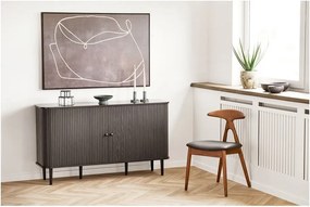 Černá komoda z borovicového dřeva 140x79x40 cm Nikko – House Nordic