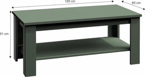 Tempo Kondela Konferenční stolek PROVANCE ST2, zelená