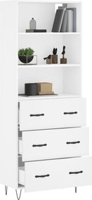 Skříň highboard bílá 69,5 x 34 x 180 cm kompozitní dřevo 3189373