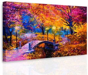 Jednodílný obraz malovaný most Velikost (šířka x výška): 120x80 cm