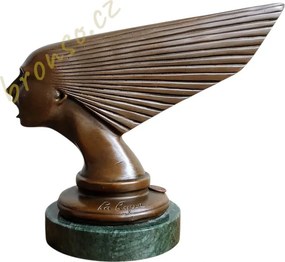 Bronzová soška Victoire Duch větru ve stylu Art Deco – Spirit of the Wind