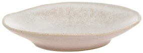Béžovo-růžový rustikální dezertní talíř Valence Dusty Rose - Ø 19*4 cm