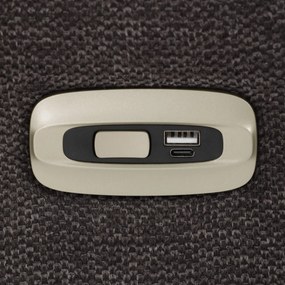 Autronic Relaxační křeslo s elektrickým ovládáním TV-B3973 Barva potahu: Šedá