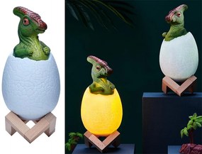 Verk Group Noční světlo dinosaurus dino vejce rgb vedl světlo vejce pro děti