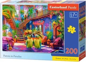 Castorland 222308 Papoušci v ráji / 200 dílků / od 7 let
