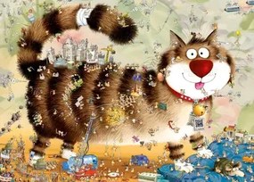 HEYE Puzzle Na kočce / 1000 dílků / 70 x 50 cm