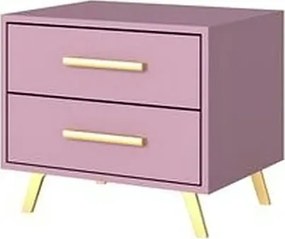 Casarredo - Komfort nábytek Noční stolek BASILIO/BALI 2S fialová
