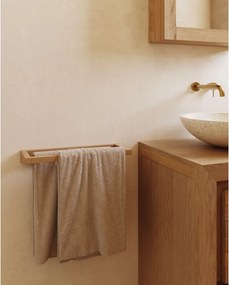 Dřevěný držák na ručníky v přírodní barvě Vedel – Kave Home