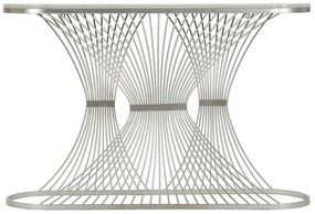 Designová konzole Harshad 120 cm stříbrná