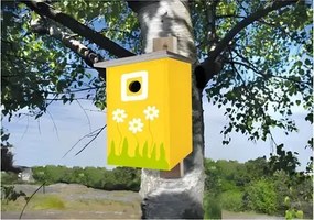 PLAYBOX Kreativní sada Ptačí budka / dřevěná stavebnice / překližka /