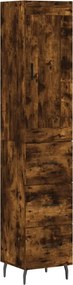 Skříň highboard kouřový dub 34,5 x 34 x 180 cm kompozitní dřevo 3200214