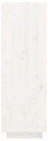 Botník bílý 30x34x105 cm masivní borové dřevo - Default Title