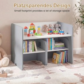 Costway Dětský stůl s 2 židličkami sada stolů a židlí s deskovým hracím stolkem