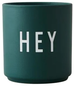 Porcelánový hrnek HEY zelený Design Letters