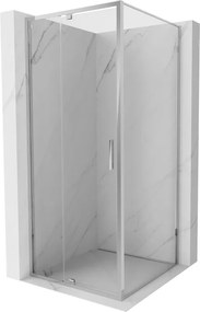 Mexen Exo, sprchový kout s křídlovými dveřmi 95 x 95 cm, 6mm čiré sklo, chromový profil, 819-095-095-01-00