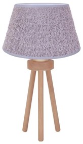 Duolla | Duolla - Stolní lampa BOUCLE 1xE27/15W/230V šedá/dřevo | DU601443