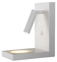 Nástěnná lampa ZANZIBAR MANTRA kov, bílá, s nabíječkou telefonu Mantra 6750