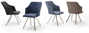 Židle Madita B - hranaté nohy Barva: Modrošedá