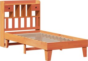 Postel bez matrace voskově hnědá 75 x 190 cm masivní borovice 3308869