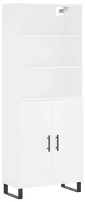 Skříň highboard bílá 69,5 x 34 x 180 cm kompozitní dřevo,  3189981