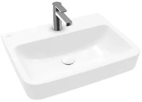 Villeroy & Boch O.novo - Umyvadlo 600x460 mm, bez přepadu, otvor pro baterii, CeramicPlus, alpská bílá 4A4161R1