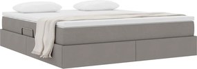 Postel s úložným prostorem a matrací Taupe 180 x 200 cm 3370245
