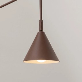 Sollux Lighting Nástěnné svítidlo NOX 1 hnědé s vypínačem