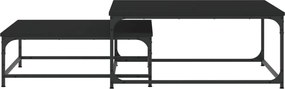 vidaXL Hnízdové konferenční stolky 2 ks kompozitní dřevo [832818] Barva: šedá sonoma