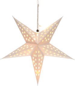 Papírová LED hvězda 43 cm, na baterie
