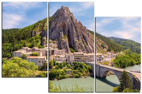 Obraz na plátně - Sisteron v Provence 1235D (135x90 cm)