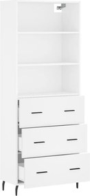 Skříň highboard bílá 69,5 x 34 x 180 cm kompozitní dřevo 3189397