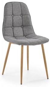 Designová židle Brenna světle šedá