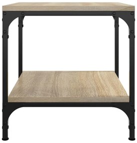 Odkládací stolek dub sonoma 40 x 40 x 40 cm kompozitní dřevo - Default Title