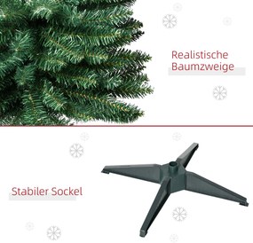 HOMCOM Vánoční stromek 390 špiček zelený Ø 55 x H180 cm