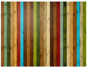 Fototapeta - Wooden rainbow