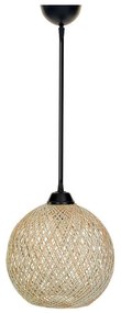 Asir | Lustr na lanku JUTE 1xE27/60W/230V béžová | AS0358