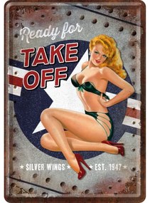 Postershop Plechová pohlednice - Ready for Take Off