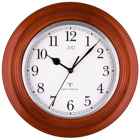 JVD NR27043/23 - dřevěné hodiny řízené signálem