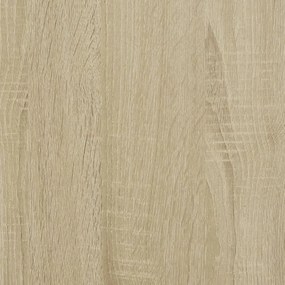 Petromila Knihovna s dvířky dub sonoma 204 x 37 x 75 cm kompozitní dřevo