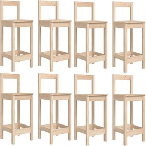 9dílný zahradní barový set masivní borové dřevo 3154770