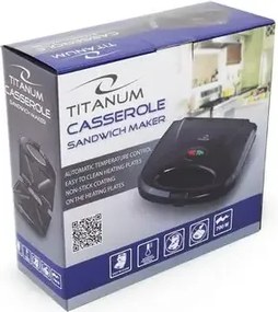Titanum TKT002B CASSEROLE černá / sendvičovač / 700W