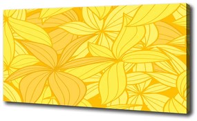 Wallmuralia Foto obraz tištěný na plátně Žluté květiny pozadí 100x50
